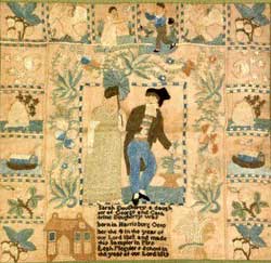 american samplers 19th century colonial