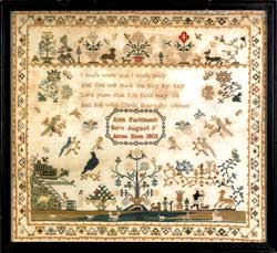 american samplers 19th century colonial